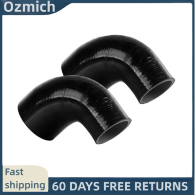 2x Silicone Joiner 90 Degree Bend Reducer Elbow Hose Pipe 64mm-70mm ...