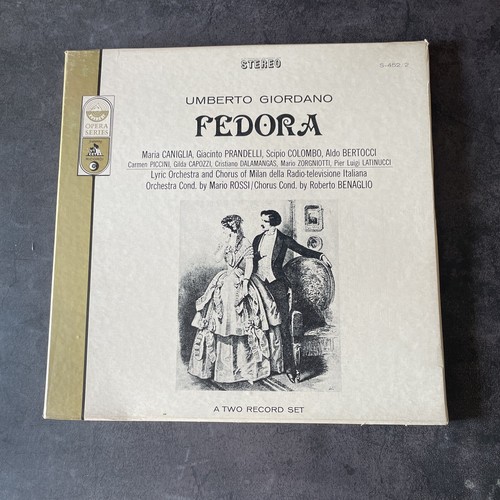 Umberto Giordano Fedora Opera in Three Acts Two Record Vinyl Set Used ...