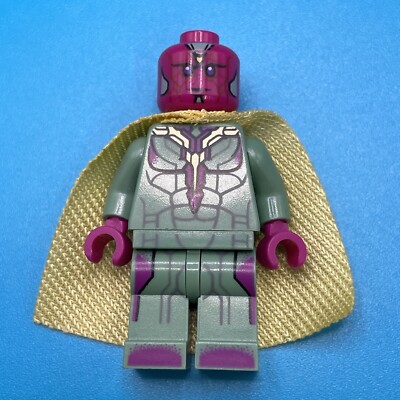 Lego Marvel Super Heroes Vision Minifigure Yellow Dot 76067 | eBay