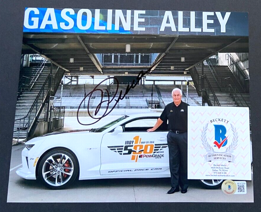 ROGER PENSKE SIGNED 8X10 PHOTO INDY 500 WINNER INDIANAPOLIS IMS TROPHY ...