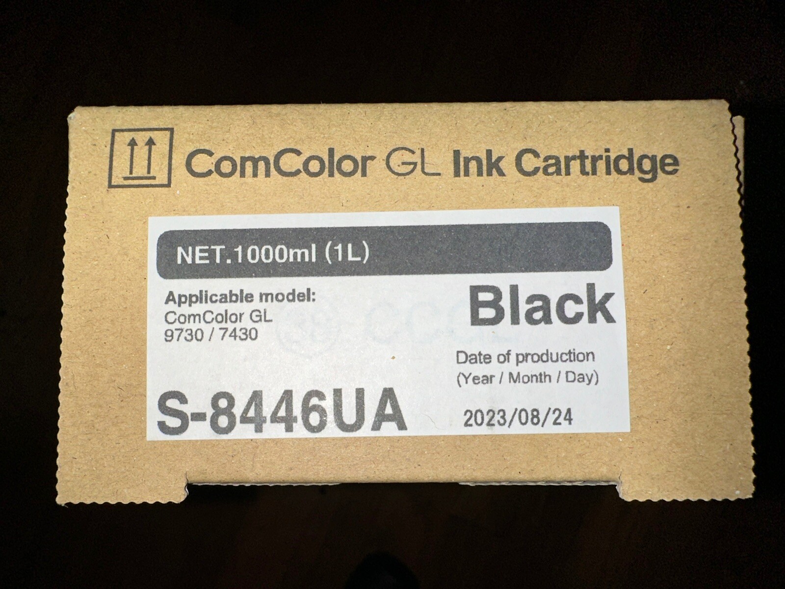 ComColor GL Ink Black Genuine S-8446UA for Riso Comcolor GL 9730 / 7430 ...