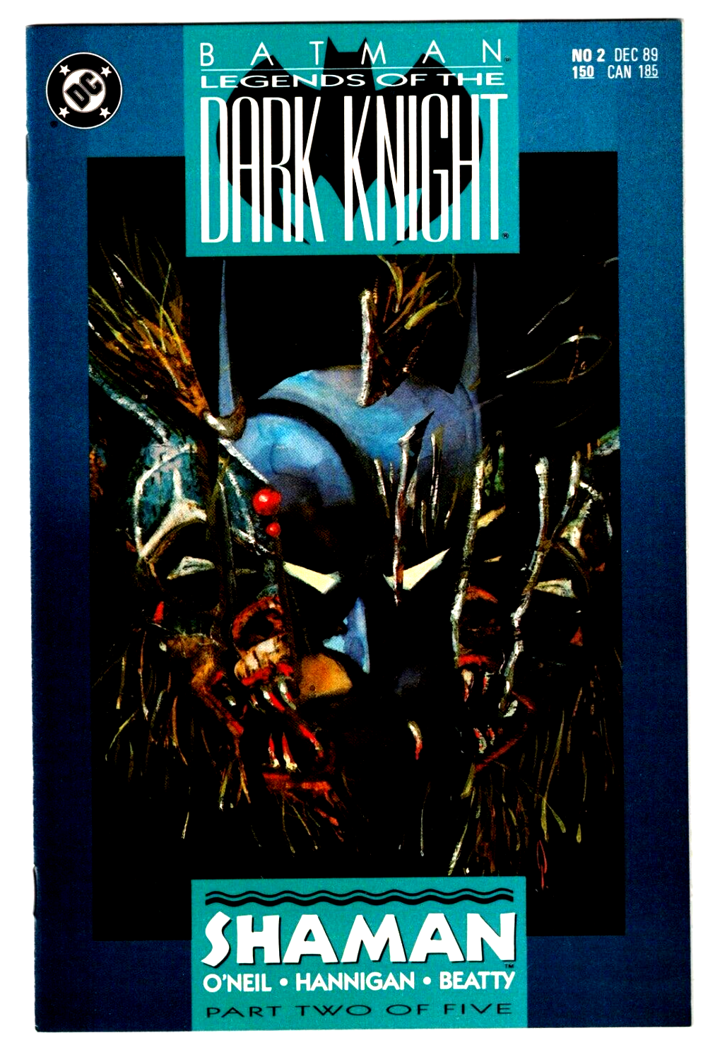 BATMAN LEGENDS OF THE DARK KNIGHT #2 NM Shaman Part 2 DC Comics 1989 ...
