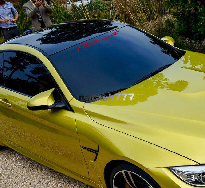 MOTORSPORT Performance Car Windshield Decal sticker emblem logo RED ...