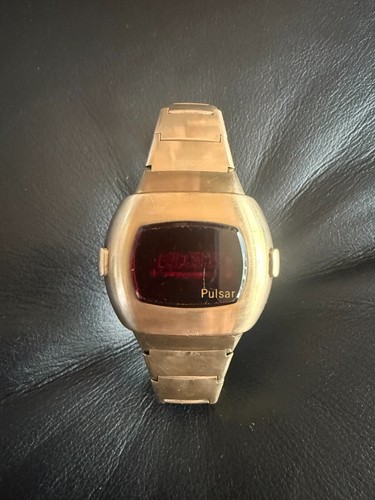 Pulsar P3 Date Command LED watch 14k Gold Filled, 3013, works perfectly ...