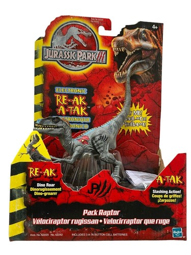 Jurassic Park III Electronic Re-Ak Attak Pack Raptor Vtg 2001 Action ...