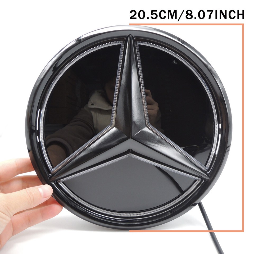 Glowing Car Auto Led Grill Logo Emblem Light For Mercedes Benz GLE GLC ...