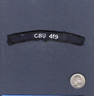 CBU-419 Naval Construction Battalion Unit US Navy SEABEES Uniform ...