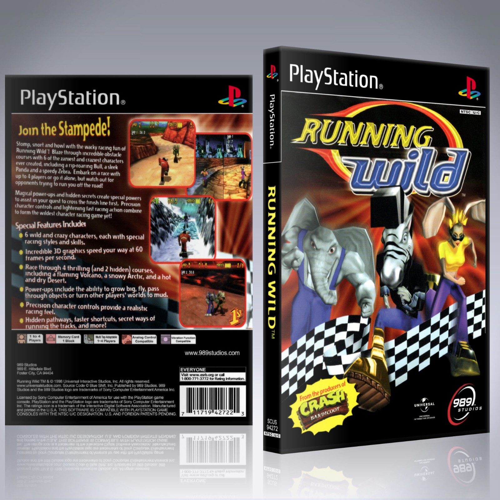 PS1 Case - NO GAME - Running Wild | eBay