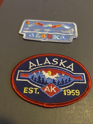 Lot Of 2 Different ALASKA Iron On Patches | eBay