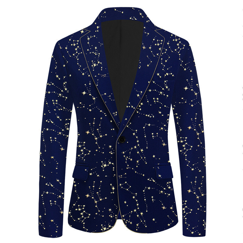 Men Slim Velvet Tuxedo Jacket Suit Blazer Formal Party Prom Coat Tops ...