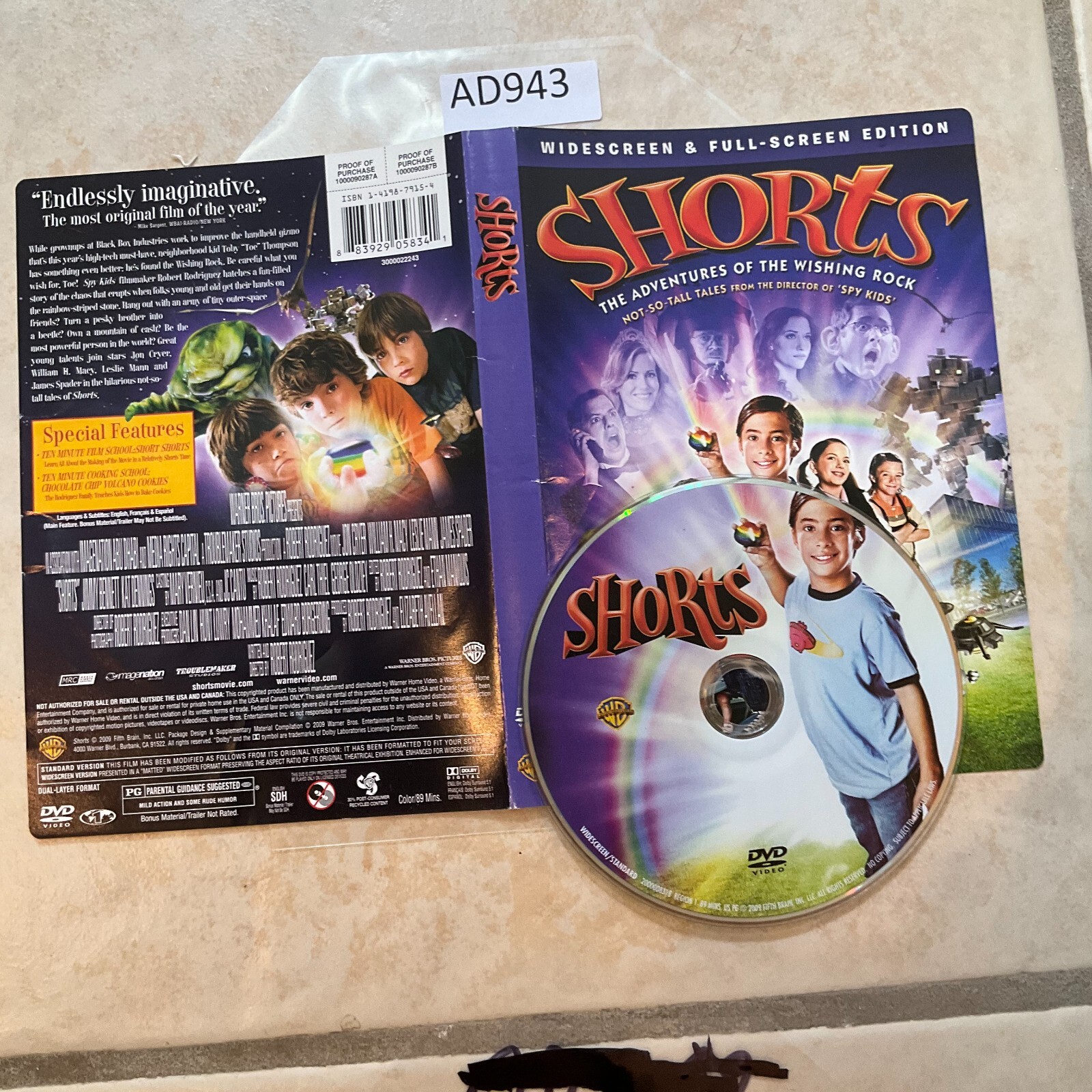 Shorts (DVD, Widescreen) - No Case No Tracking #AD943 883929058341| eBay