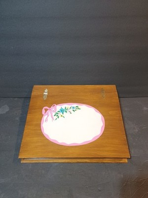 Vintage Wooden Travel Writing Lap Desk Slanted Hand Painted Hand Made ...