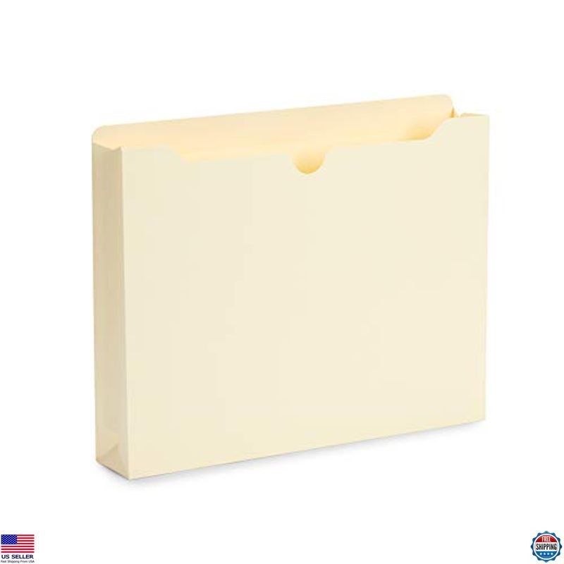 Heavy Duty 2 Inch File Jackets, Expandable Folders, 25 Pack, Assorted ...
