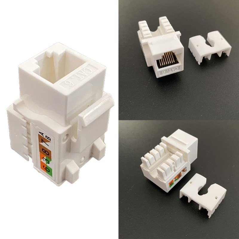 RJ45 Coupler Inline Adapter Keystone, Connector for Cat6 Cable Extender ...