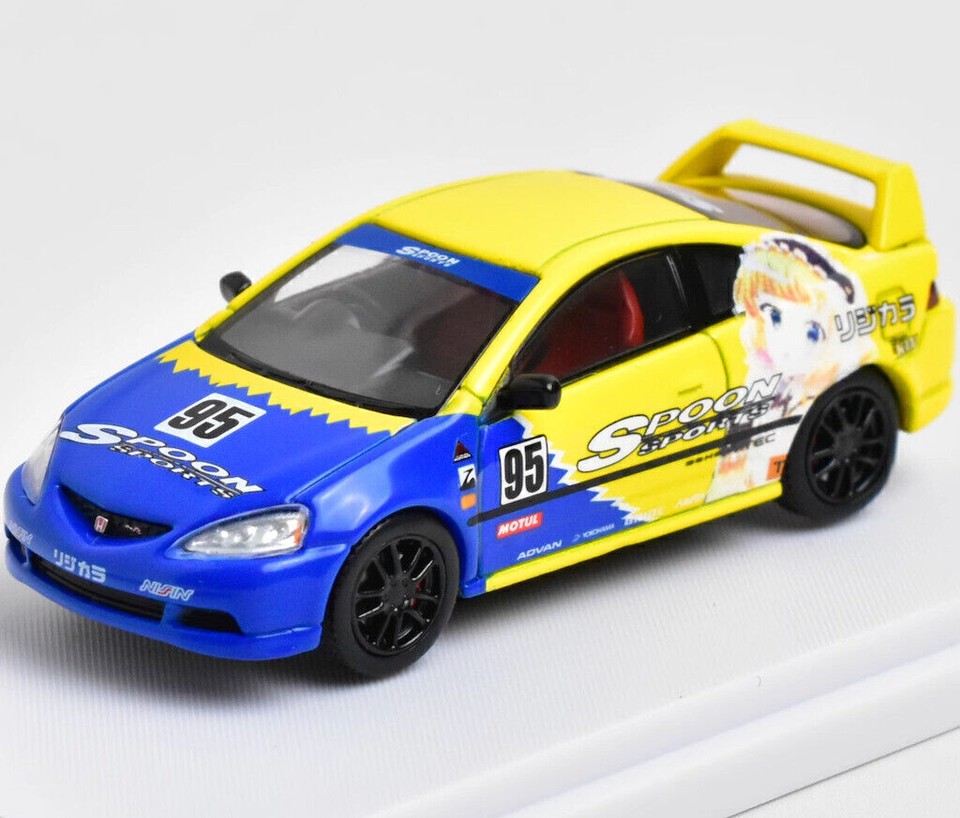 GB XF 1:64 JDM White Spoon Integra DC5 Type R Sports Diecast Model ...