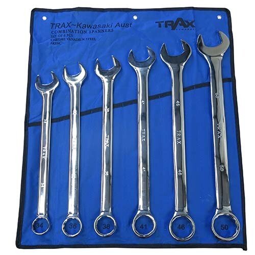 Trax ARX-6C Extra Large Metric Combination Spanner Set, 6Pc Set, 668233117300 | eBay Australia