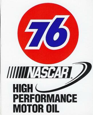 Union 76 NASCAR High Performance Motor Oil Decal-One Week Only | eBay