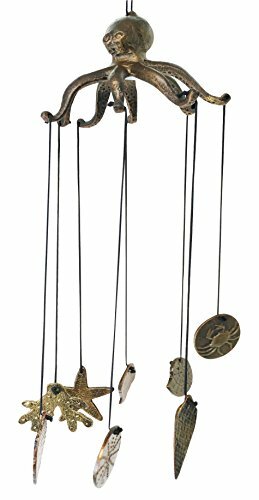 Aluminum Coastal Sea Giant Octopus Kraken Resonant Relaxing Wind Chime ...