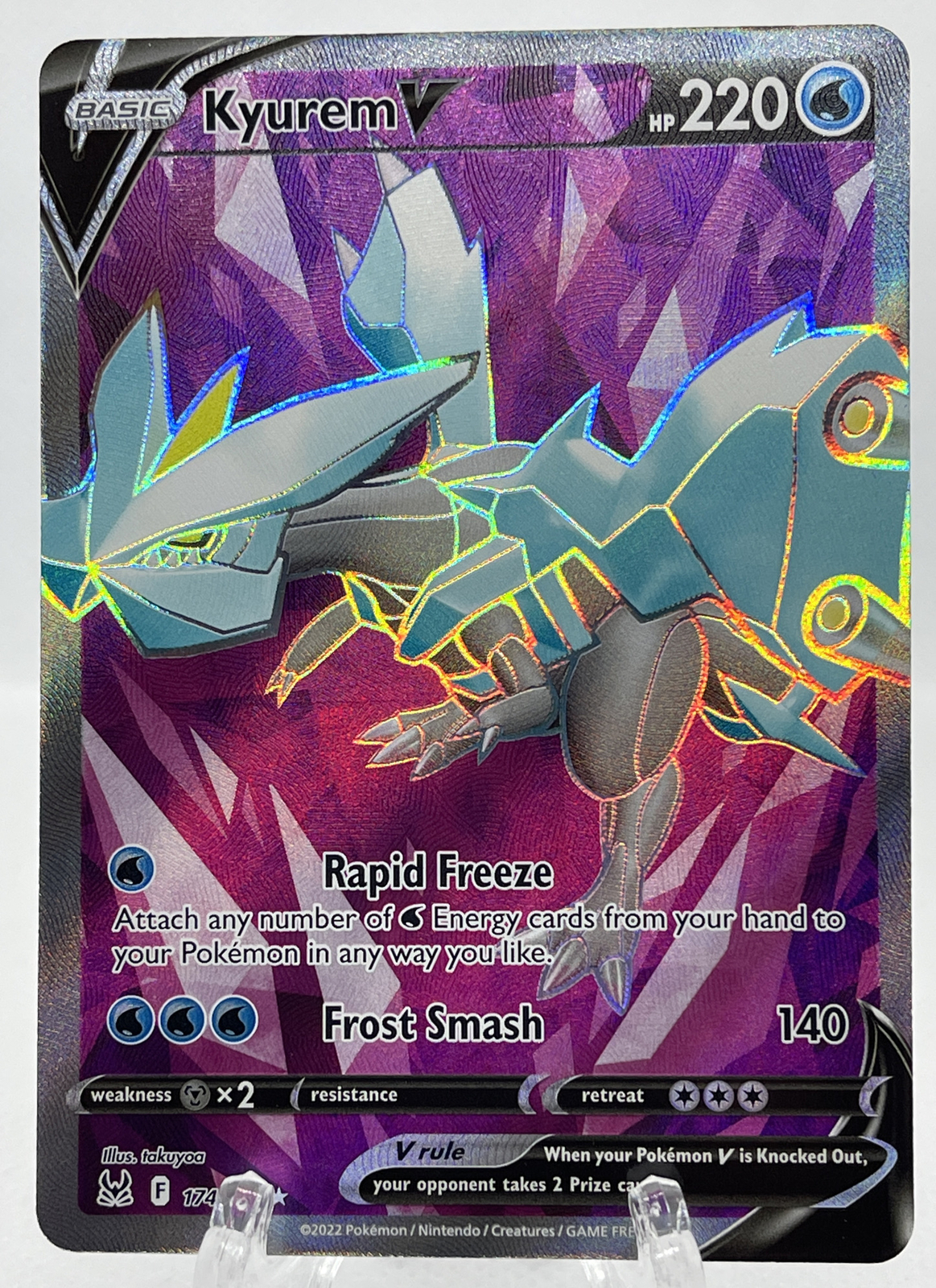 Pokemon Kyurem V Full Art Ultra Rare - Lost Origin 174/196 NM PACK ...