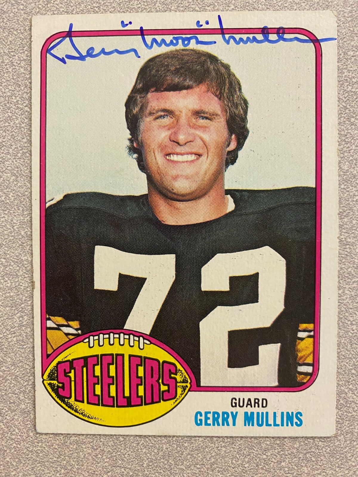 Gerry "Moon" Mullins signed PITTSBURGH STEELERS card 1976 Topps | eBay