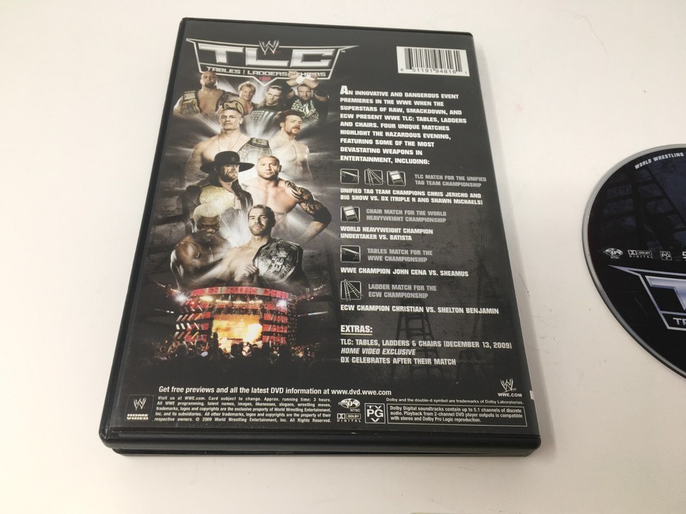 WWE TLC Tables Ladders Chairs 2009 Wrestling PPV DVD DX / Undertaker vs ...