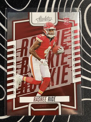 Rashee Rice Rookie RC 2023 Panini Absolute Football Card #120 Kansas ...
