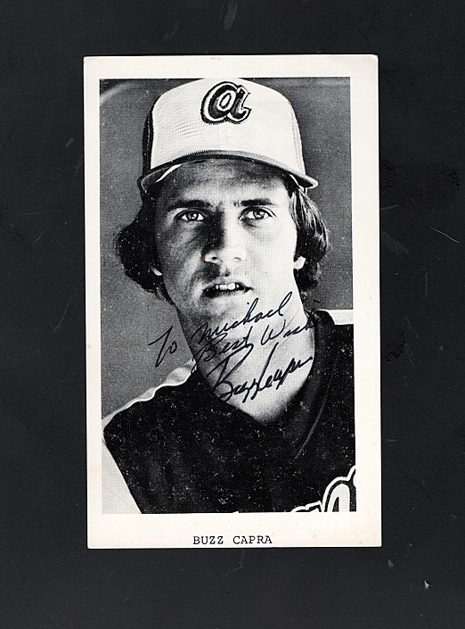 1974-77 BUZZ CAPRA ATLANTA BRAVES AUTOGRAPHED POSTCARD PHOTO | eBay