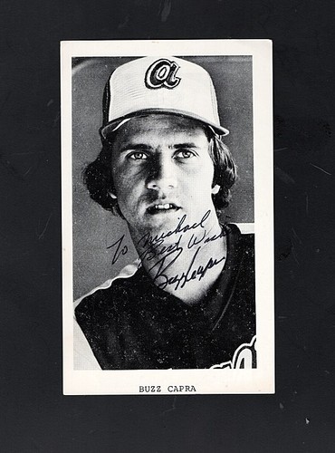 1974-77 BUZZ CAPRA-ATLANTA BRAVES AUTOGRAPHED POSTCARD PHOTO | eBay