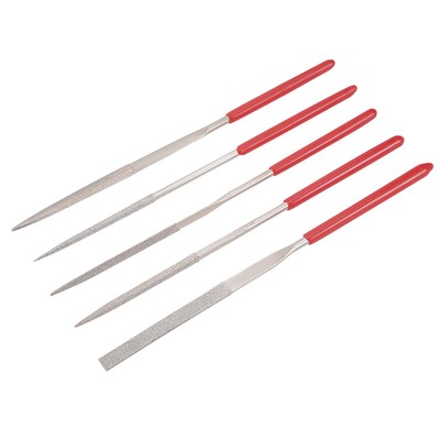 5Pcs 3 x 140mm Diamond Needle File Set for Metal Glass Stone | eBay