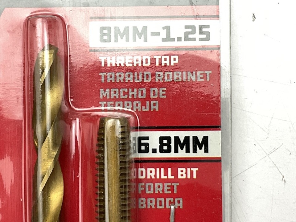 Powerbuilt 642490 8mm-1.25 Tap & 6.8mm Drill Bit | eBay