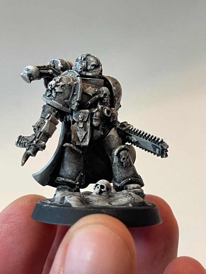 Chaos Space Marine true scale conversion 40k model bits | eBay
