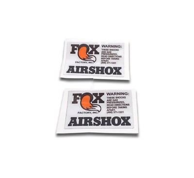 2 Fox Airshox Shock stickers Vintage Motocross AHRMA Bob Hannah Yamaha ...