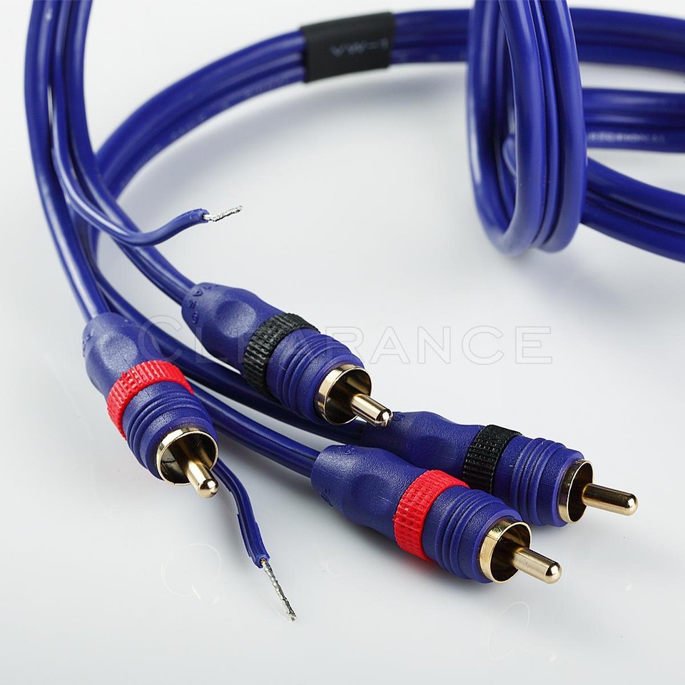3ft 3' HIGH PERFORMANCE DIRECTIONAL BALANCE RCA 2 Male to Male Audio ...