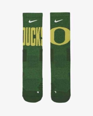 NWT men's size L/large nike Elite Oregon Ducks basketball Crew Socks ...