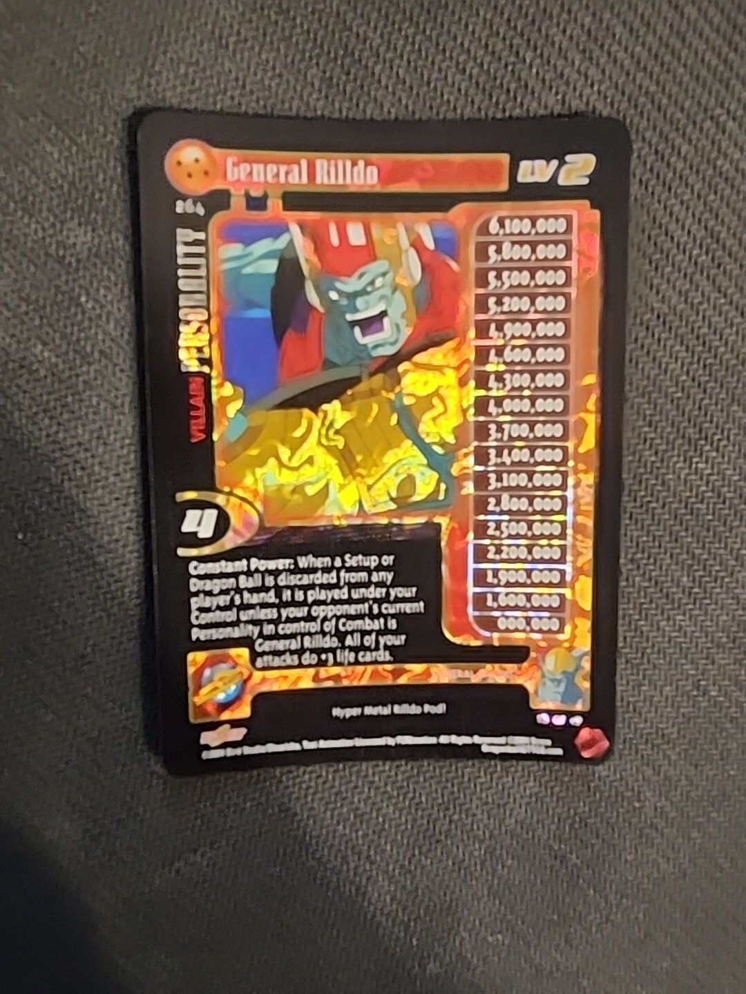General Rilldo (Level 2) #264 | Limited Alt Foil | DBGT Dragon Ball Z ...