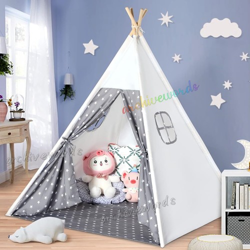Teepee Tent for Kids Tent Canvas Teepee Tent Tipi Tent Child Star Boho ...