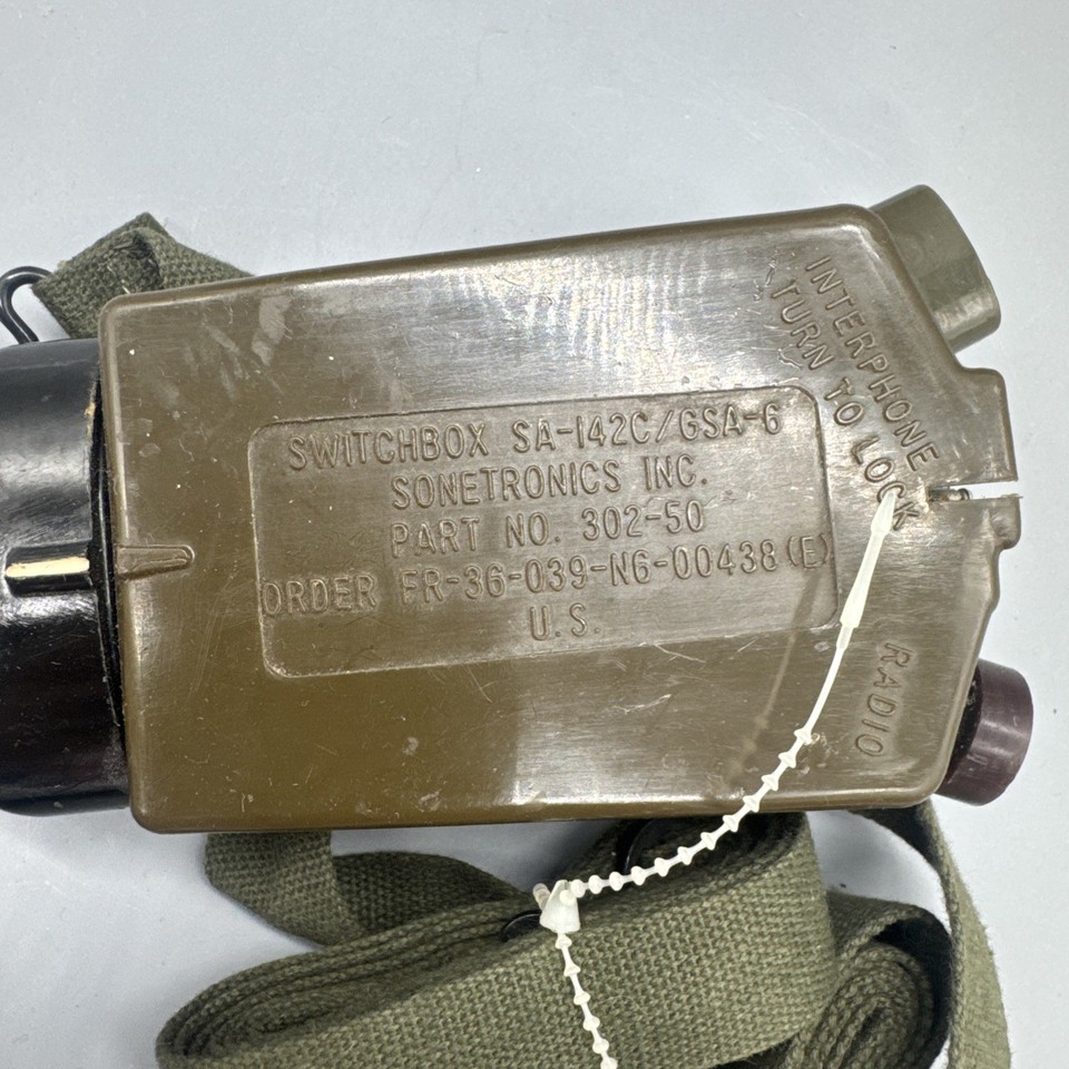 Vintage SwitchBox Chest Set SA-142C/GSA-6 US Army Vietnam Korea Headset ...
