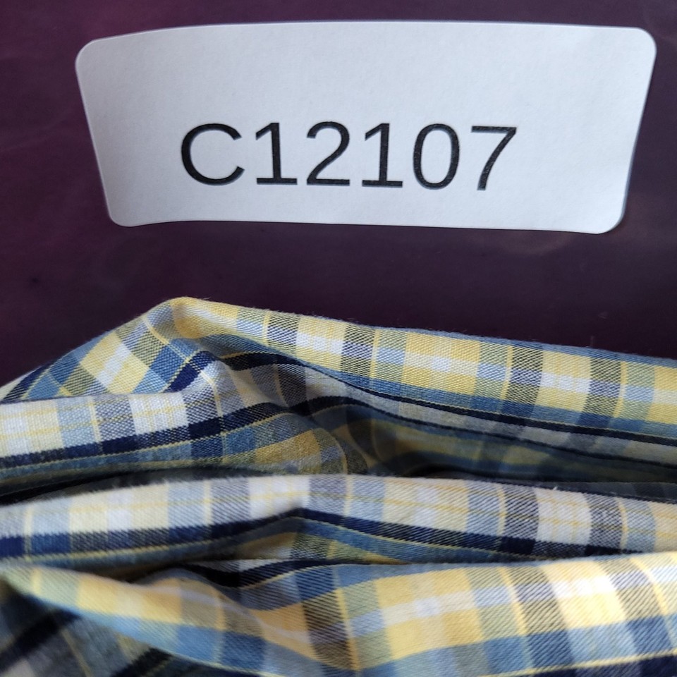 IZOD Casual Button-Down Shirt Men's Yellow Blue XL Cotton Blend | eBay