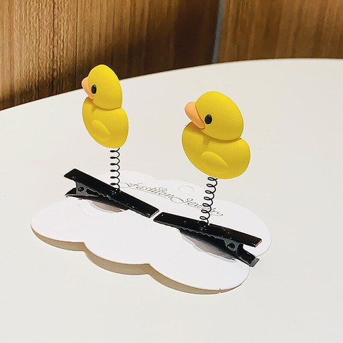 2Pcs Cartoon 3D Little Yellow Duck Hair Clip Cute Duckbill Clip Hair ...