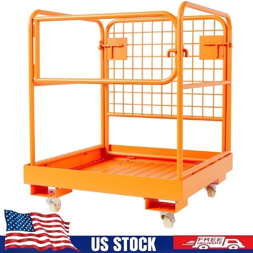 36''x36'' Forklift Safety Cage Heavy Duty Work Platform 1200 lbs For ...