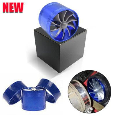 Car Air Intake Turbonator Single Fan Turbine Charger Gas Fuel Saver For ...