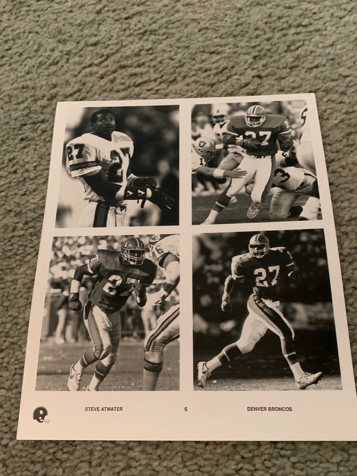 1994 Denver Broncos Football Team Issue Steve Atwater Arkansas ...