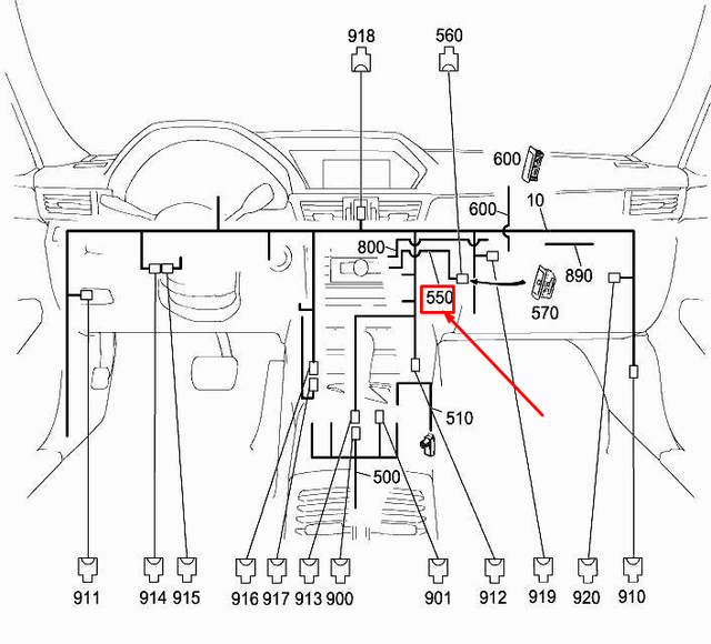 MERCEDES-BENZ E W212 Aux Jack Electrical Wiring Harness A2124408434 ...