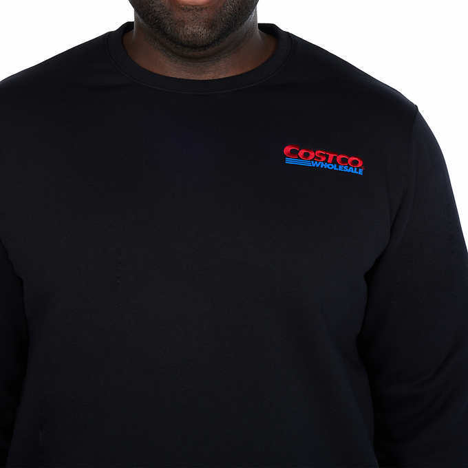 Costco Wholesale Black Unisex Embroidered Logo Crewneck Sweatshirt | eBay