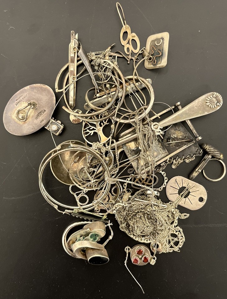 Sterling Silver 925 Scrap Lot 220 Grams | eBay