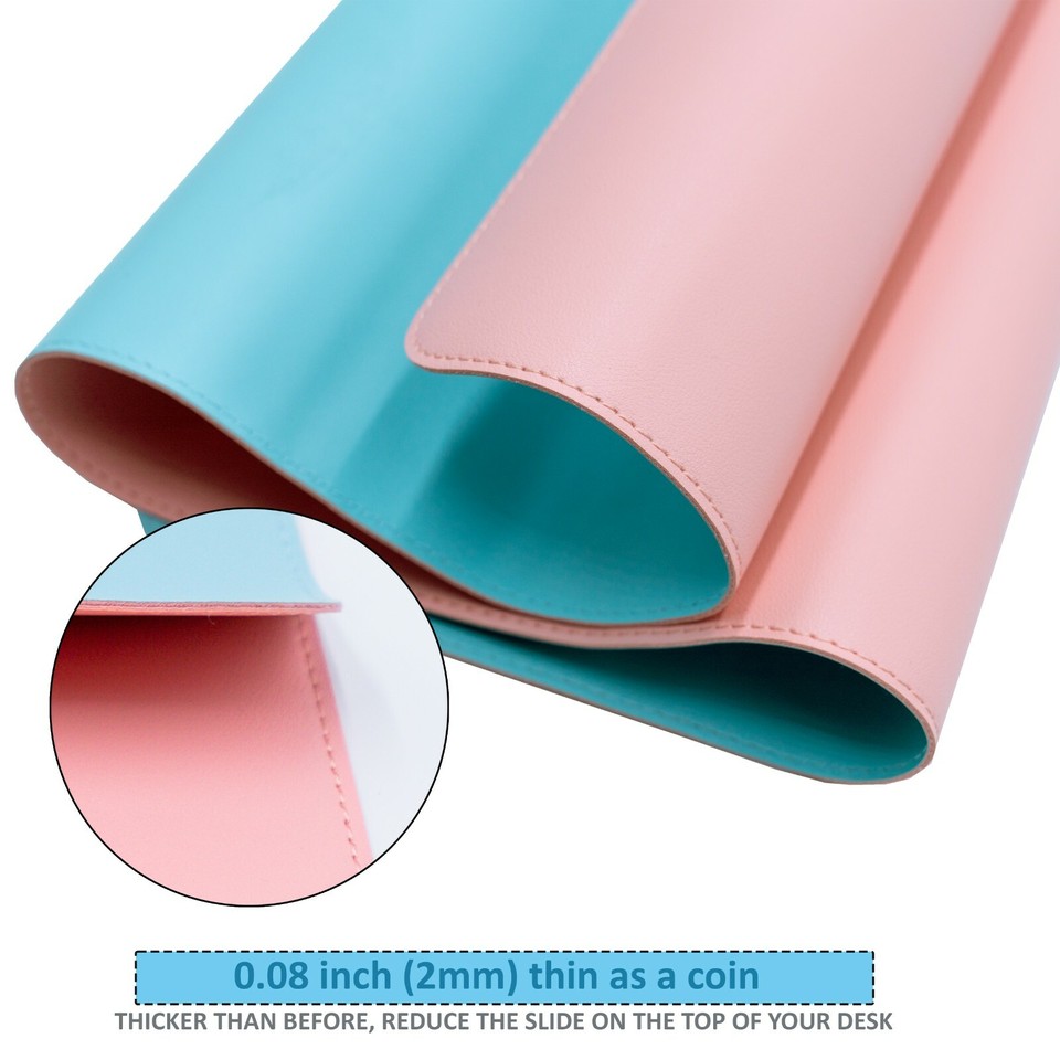 Mouse Pad Large leather Gaming Mouse Mat Table Protector Mat Dual Side ...