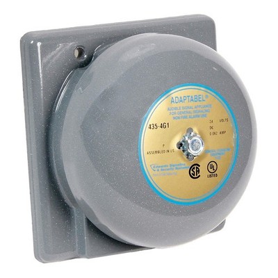 EDWARDS SIGNALING 435-4G1 Bell,24VDC,0.062A,Gray 16G576 782640245224| eBay