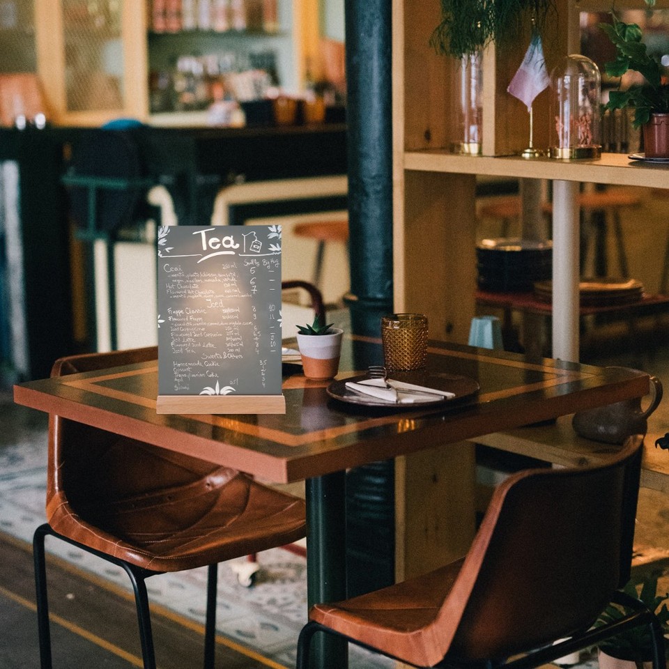 Counter Poster Sign Display Stand Vertical Holder Clear Brochure | eBay UK