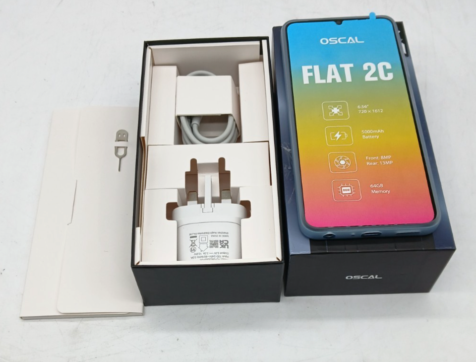 OSCAL FLAT 2C 6.56" FHD Android Smartphone Octa (2 +4)6GB RAM 64GB ROM Blue | eBay UK