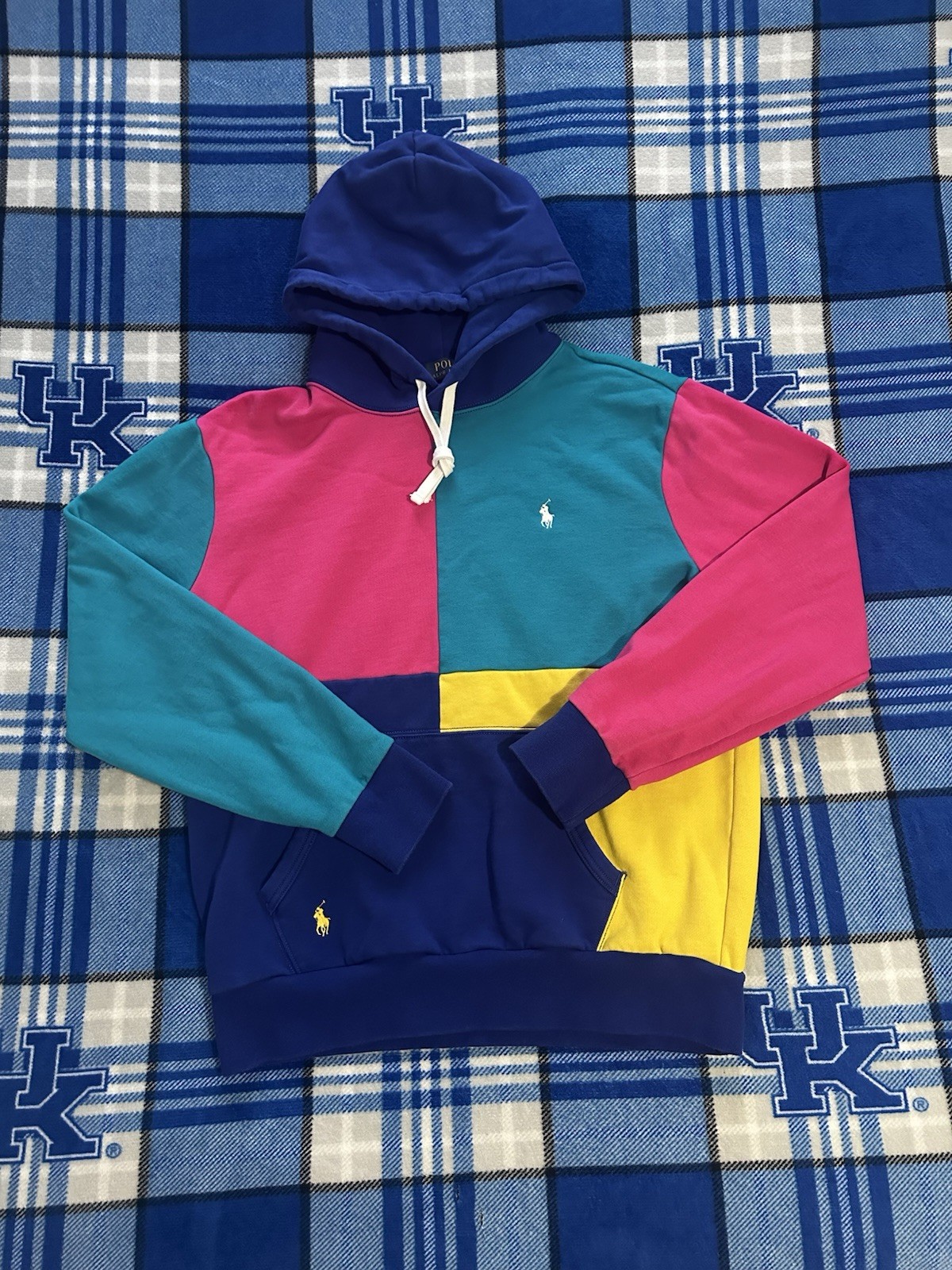 Polo Ralph Lauren Spectre 2 Color Block Hoodie Pullov… - Gem